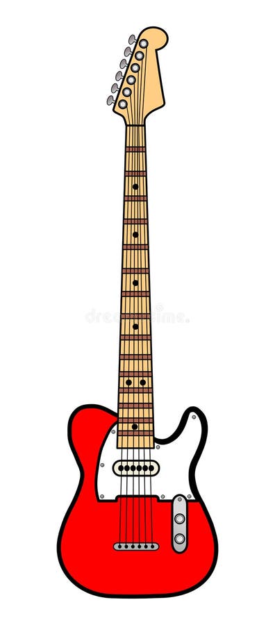 Guitar Fender Telecaster Stock Illustrations – 101 Guitar Fender ...