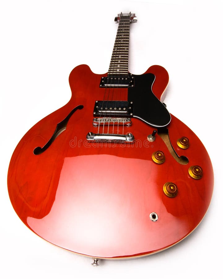 Red Electric Guitar Picture. Image: 3088169