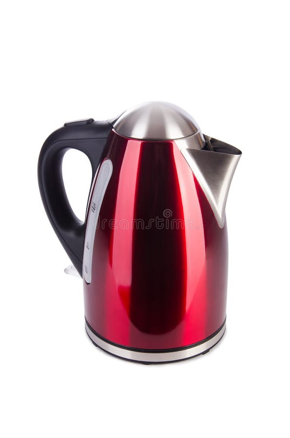 Red electric kettle stock photo. Image of electric, utensil - 40152824