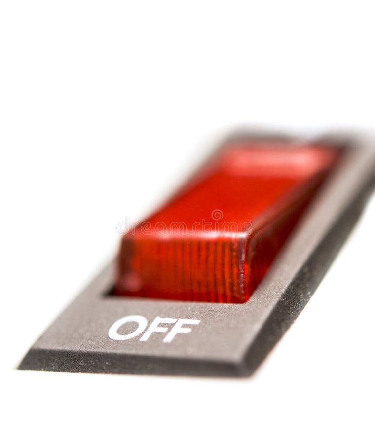 Red electric switch stock image. Image of technology - 22021345
