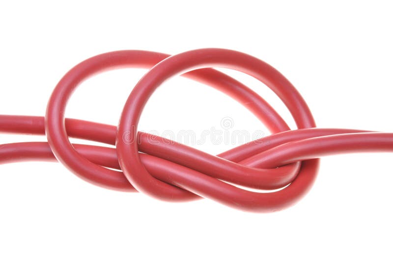 Red electrical cables stock image. Image of loop, date - 33932745
