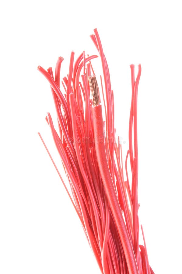 Red Electrical Power Cables Stock Image - Image of concept ...
