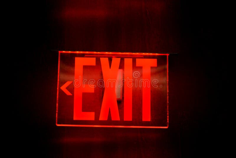 Neon exit word stock image. Image of black, green, light - 16581999