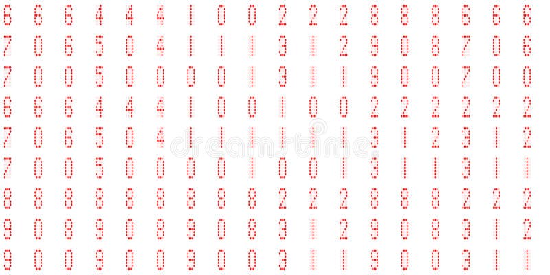 Red Electronic Numbers Background. Cyberspace Texture. Numeric Binary ...