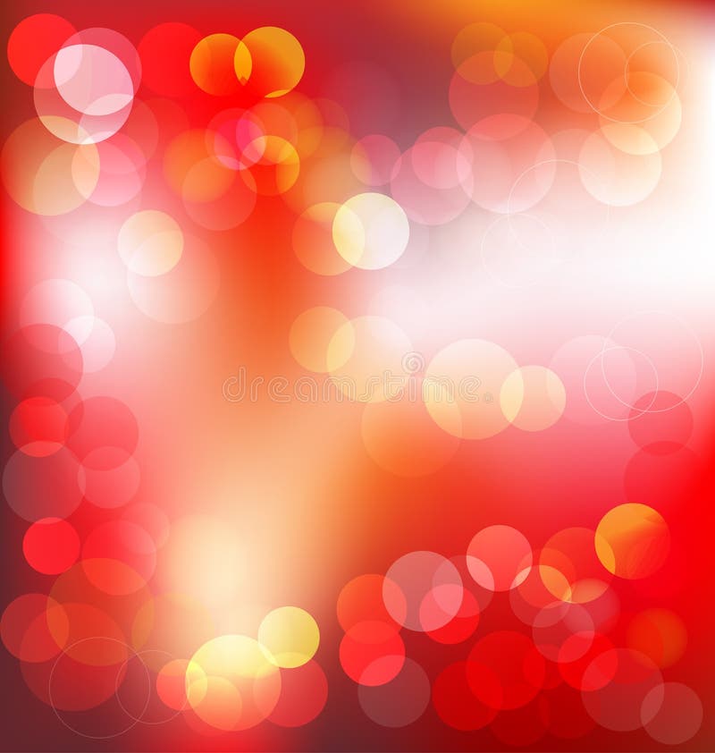 Red Elegant Abstract Background with Bokeh Lights Stock Vector ...