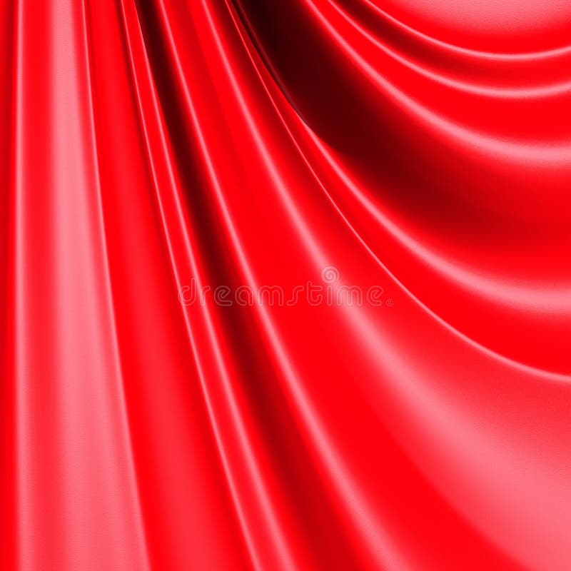 Red Elegant Cloth Textile Folds Background Stock Illustration ...
