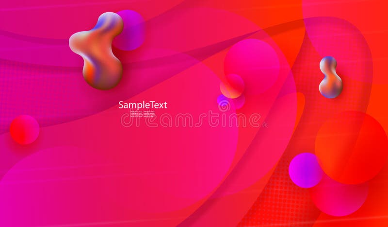Red Elegant Composition with Abstract Shapes and Geometric Shapes Stock ...