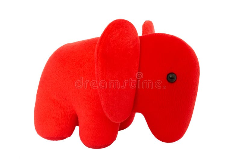 The red elephant calf stock image. Image of small, object - 5676949