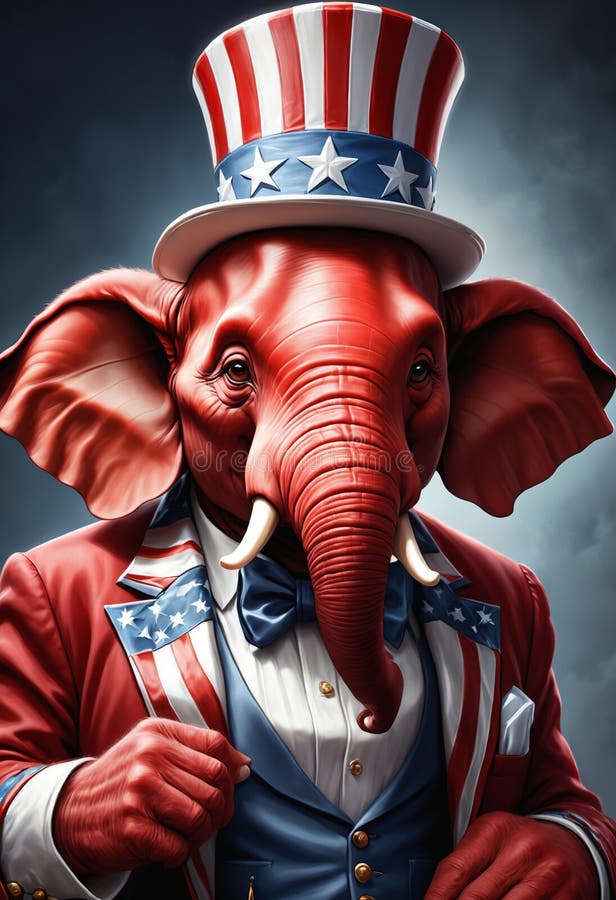 Uncle Sam Donkey Elephant Stock Illustrations – 52 Uncle Sam Donkey ...