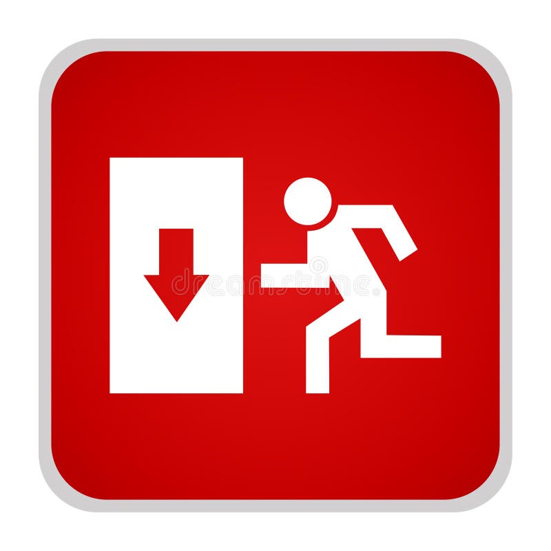 Red Elevator Icon on White Background. Vector Illustration. Stock ...