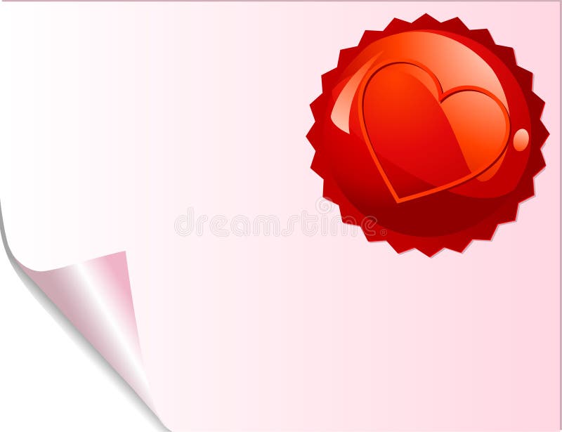Red emblem page stock vector. Illustration of message - 12611757