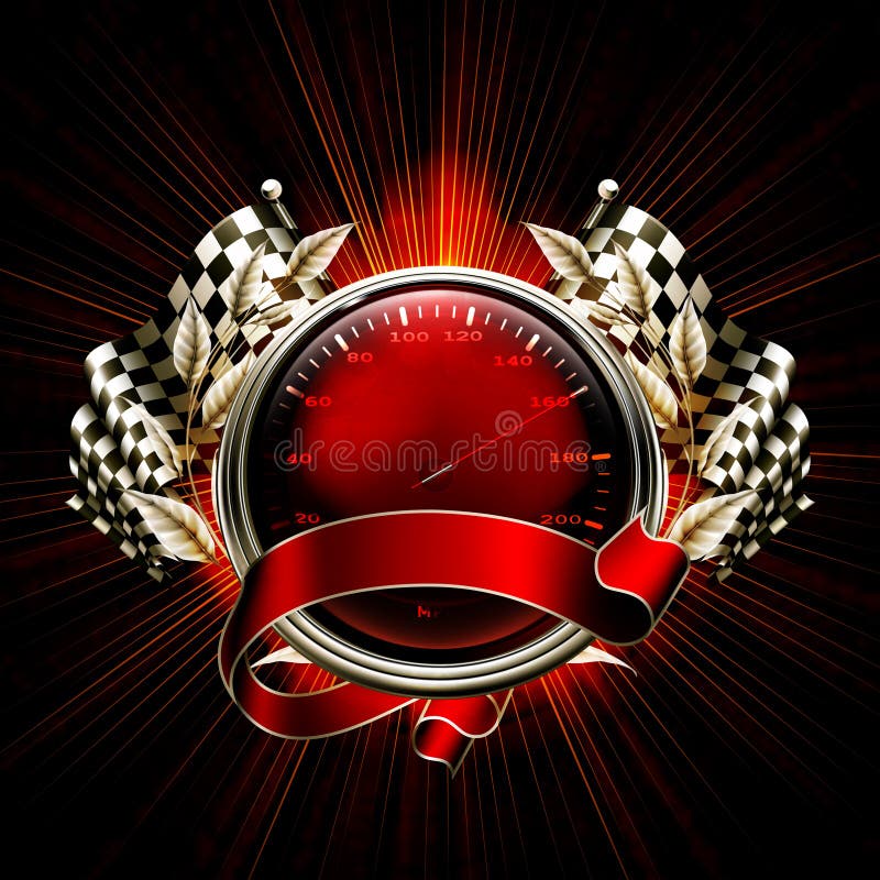 Red Emblem Races stock vector. Illustration of laureate - 20444767