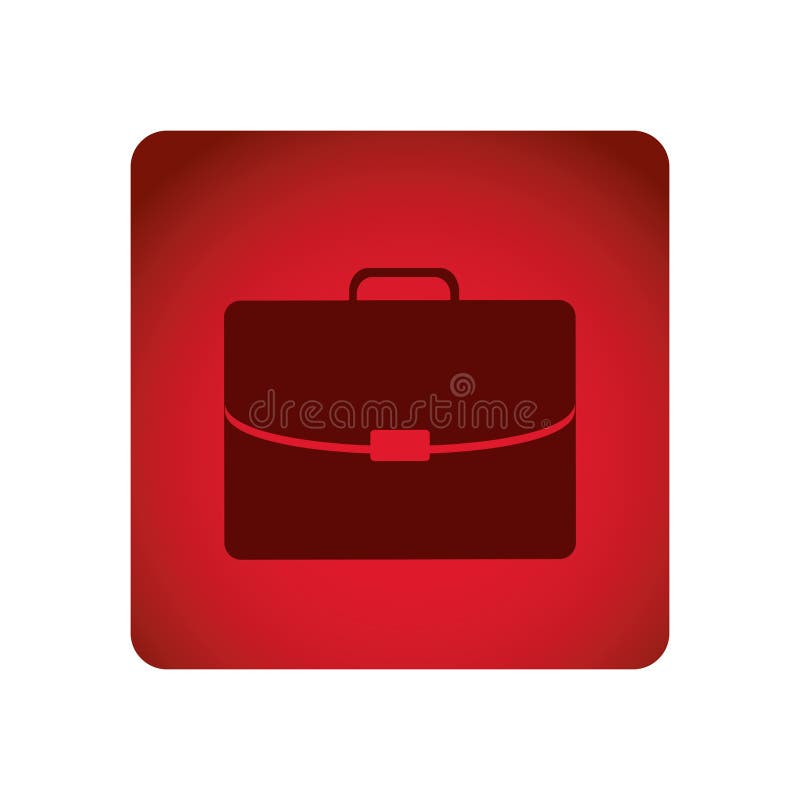 Red emblem suitcase icon stock illustration. Illustration of global ...