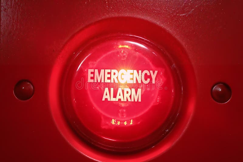 Red Emergency Alarm Button with Bright Warning Light for Urgent ...