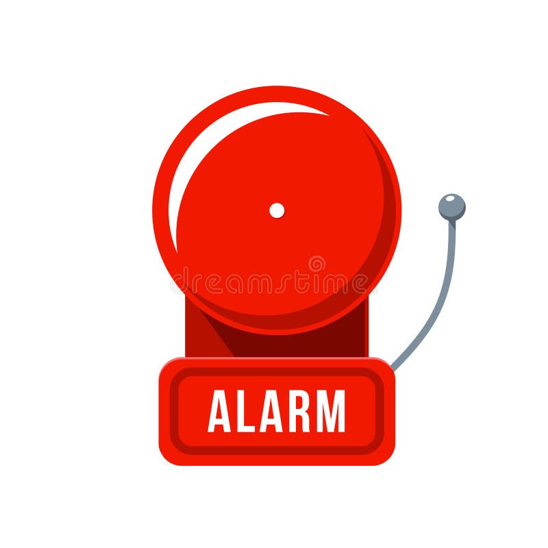Red Emergency Alarm. Isolated Vector Illustration Stock Illustration ...