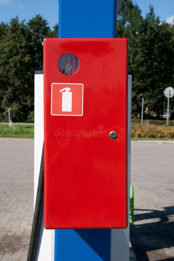 Red emergency box stock image. Image of security, fire - 20983517