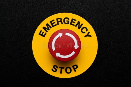 Red emergency button stock image. Image of press, disconnect - 11181777