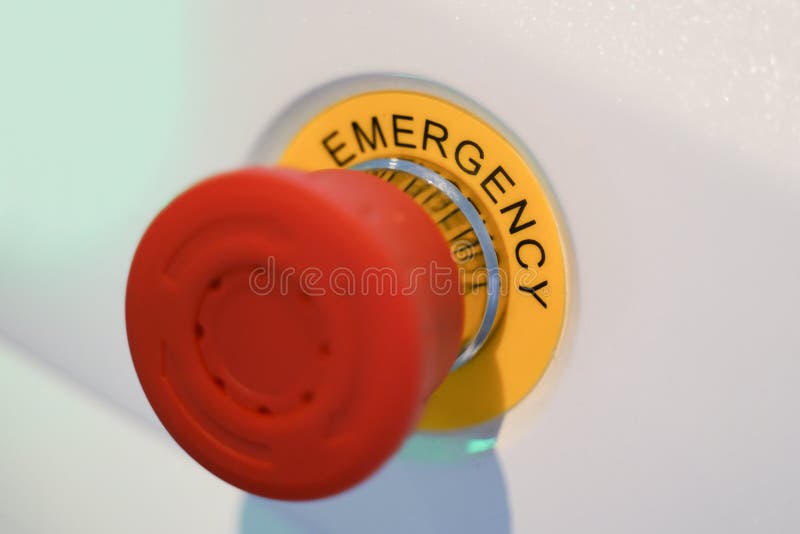 Red Emergency Button Switch Picture. Image: 35672485