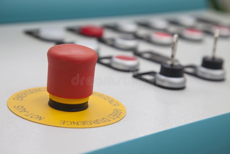Emergency Panic Button at Building for Security Alert Stock Image ...