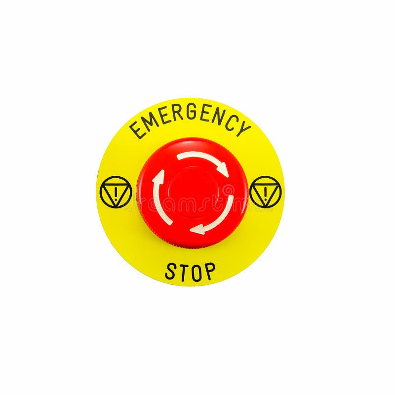 Red Emergency Button Switch Stock Image - Image of alert, emergencystop ...