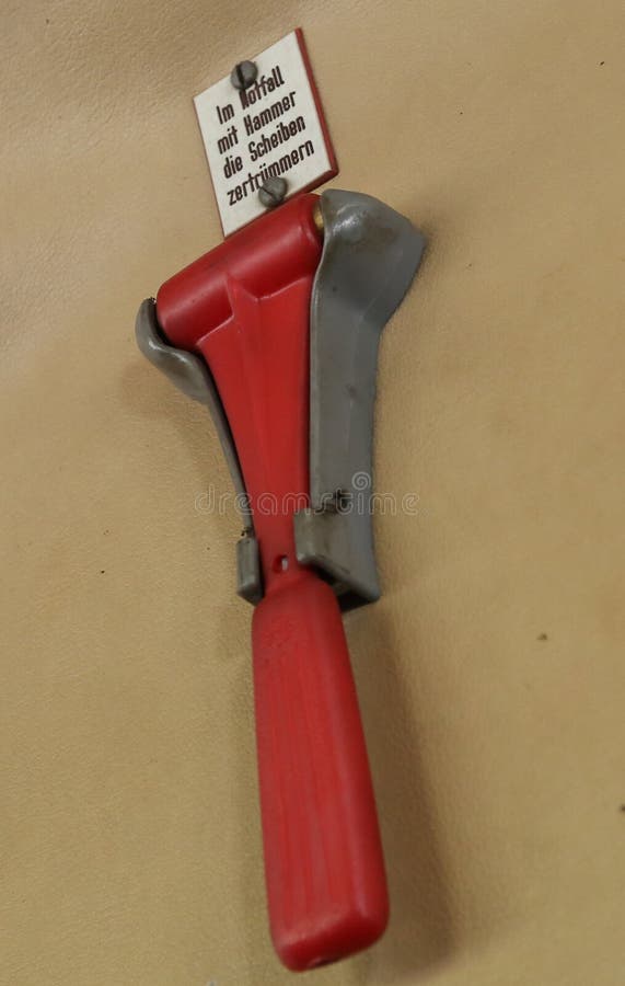 In an Emergency, Break the Window with a Hammer, Seen in an Old English ...