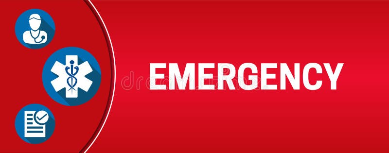 Red Emergency Illustration Background Design Stock Vector ...