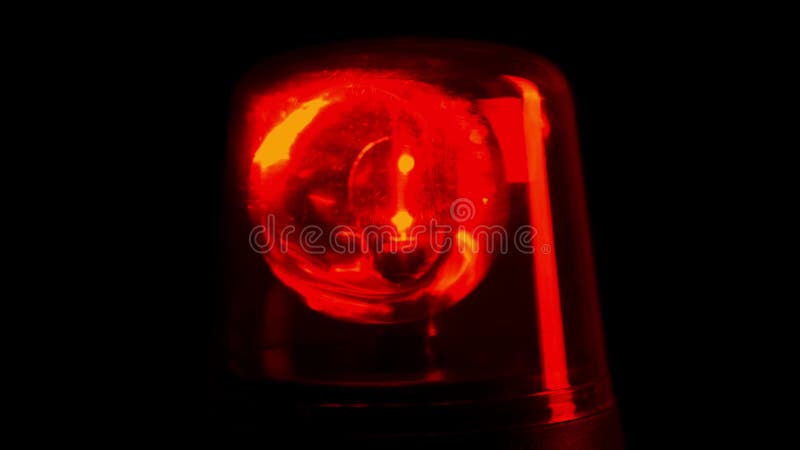Red Alert Flashing Light in Corridor Looping Shot Stock Footage - Video ...