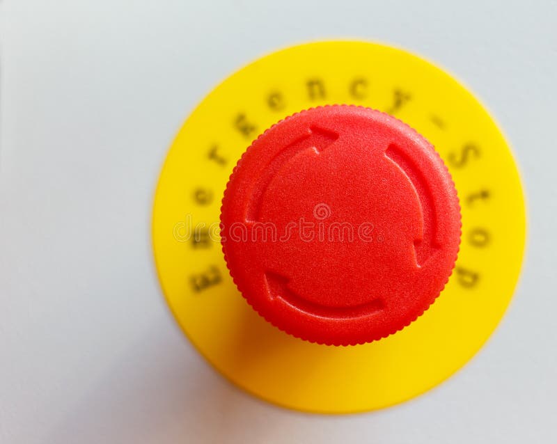 Red emergency stop button stock image. Image of control - 28924489