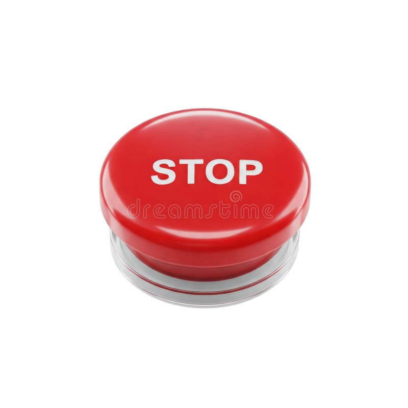 A Red Emergency Stop Button from Medical Equipment Stock Image ...