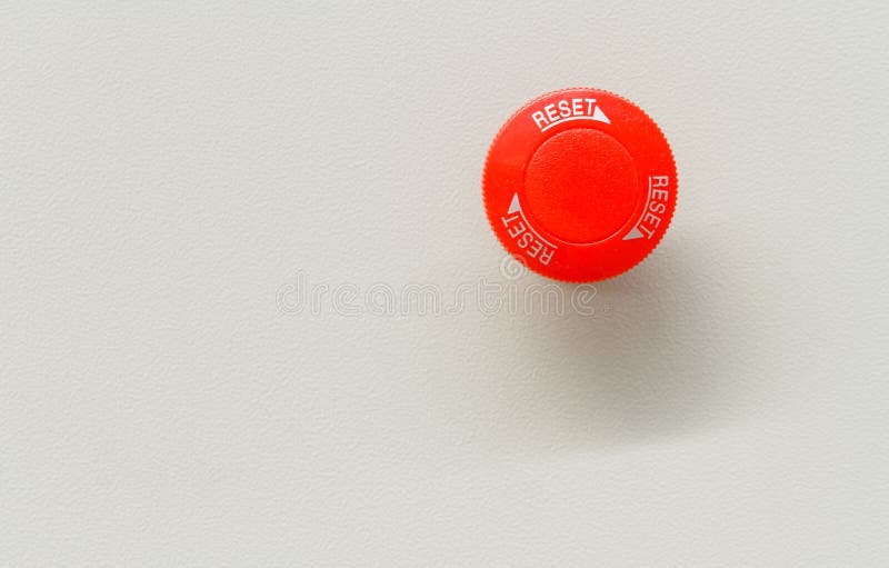 Stop and reset button stock photo. Image of electrical - 28259866