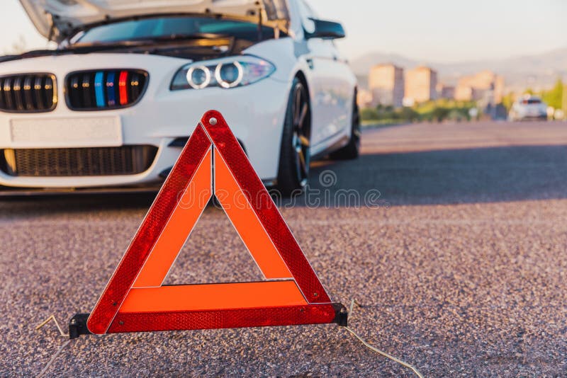 Red emergency stop sign stock image. Image of incident - 248856701