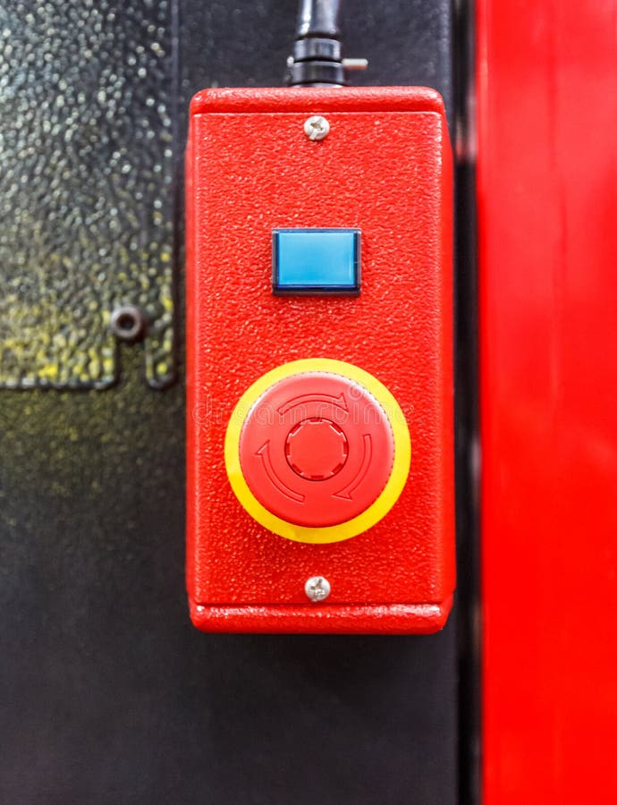 Red Emergency Button Switch Stock Image - Image of alert, emergencystop ...