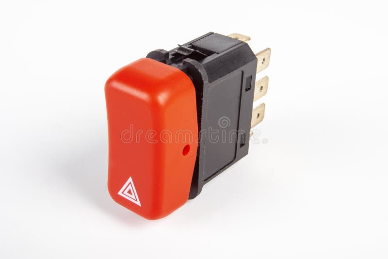 Red Emergency Triangle Stop Sign and Spare Wheel on the Road. Stock ...