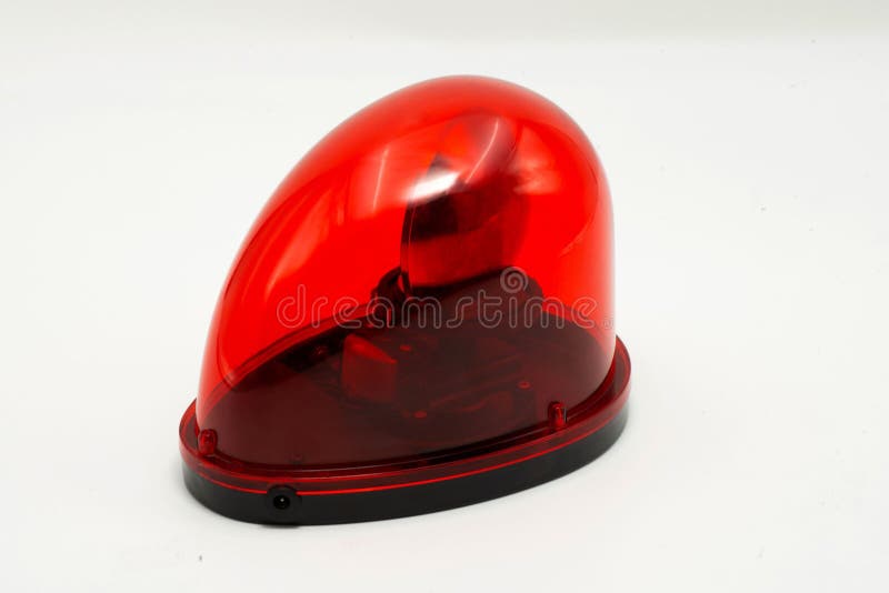 Red Emergency Vehicle Safety Light Stock Image - Image of beacon ...