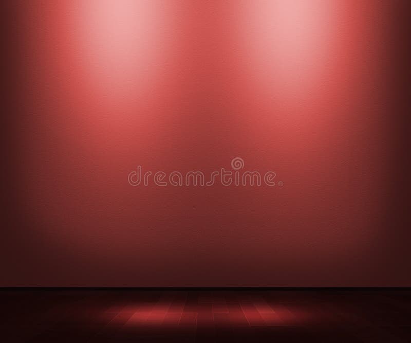 Red Empty Interior Background Stock Illustration - Illustration of ...