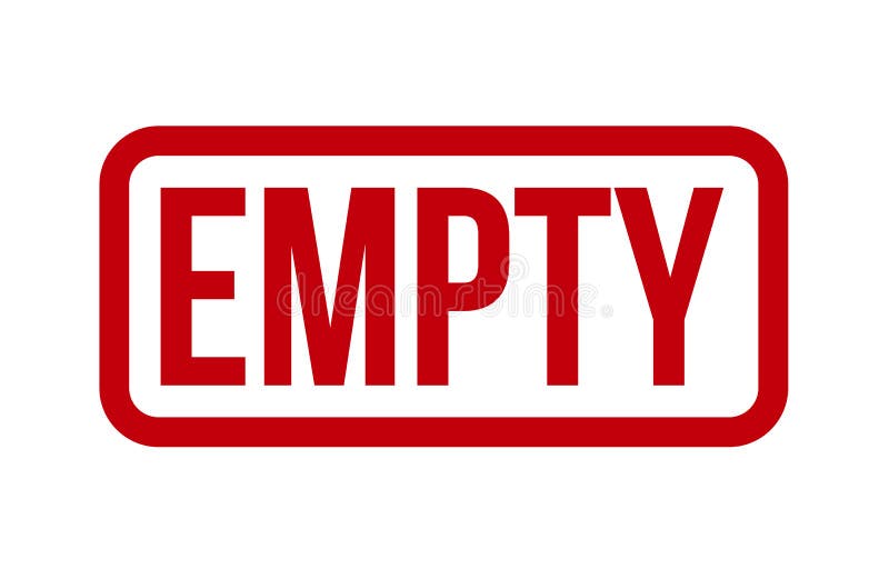 Red Empty Rubber Stamp Isolated on White Background Stock Vector ...