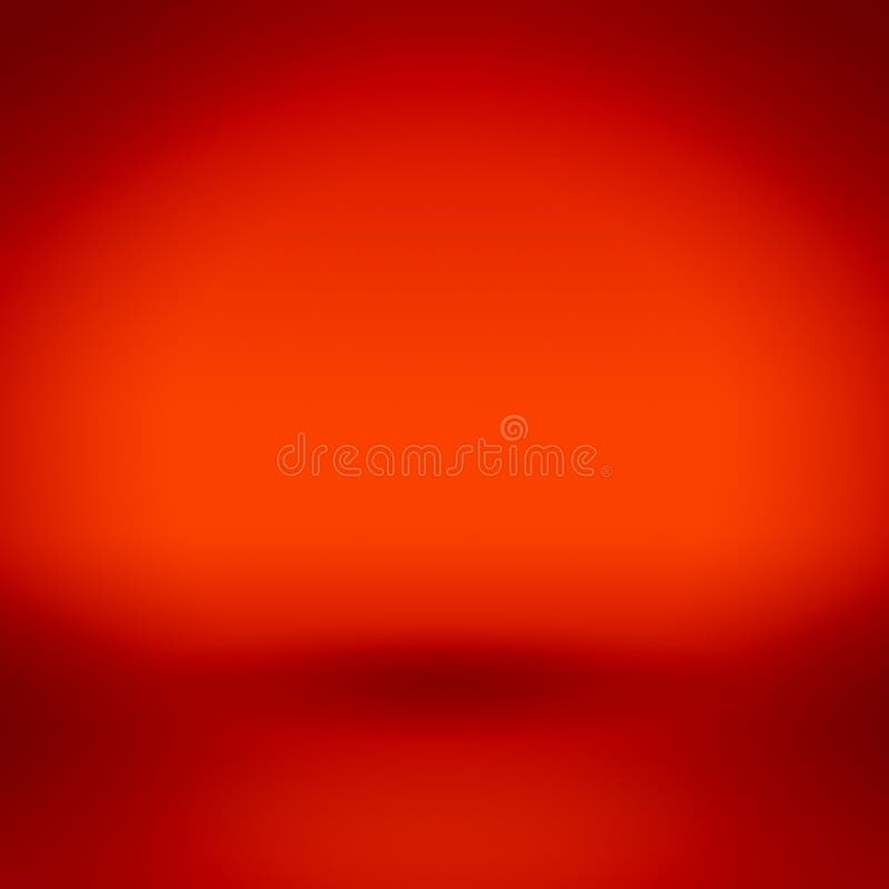 Red Empty Studio Room Background for Display Product Stock Illustration ...