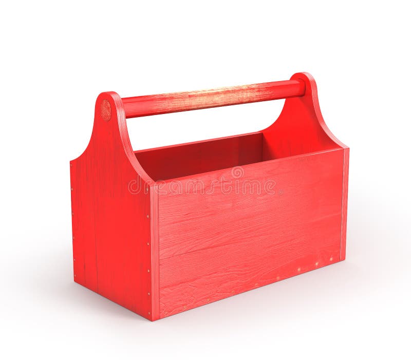 Empty Red Toolbox for Your Copy or Message Blank Copyspace Stock ...
