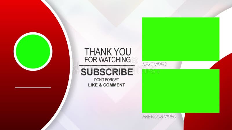 Red End Screen Video Green Screen Stock Footage - Video of comments ...