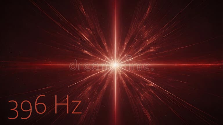 Red Energy Burst - 396 Hz Root Frequency Stock Illustration ...