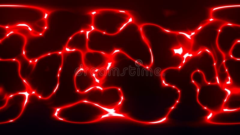Red Energy with Electric Discharge. Plasma Energy. Electric Arc. Red ...