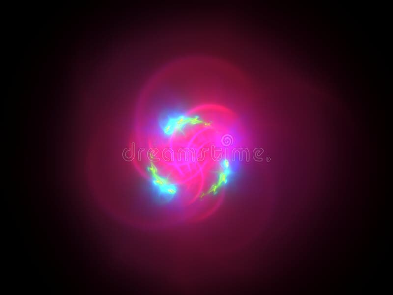 Red Energy Flash Ball Abstract Background Stock Illustration ...