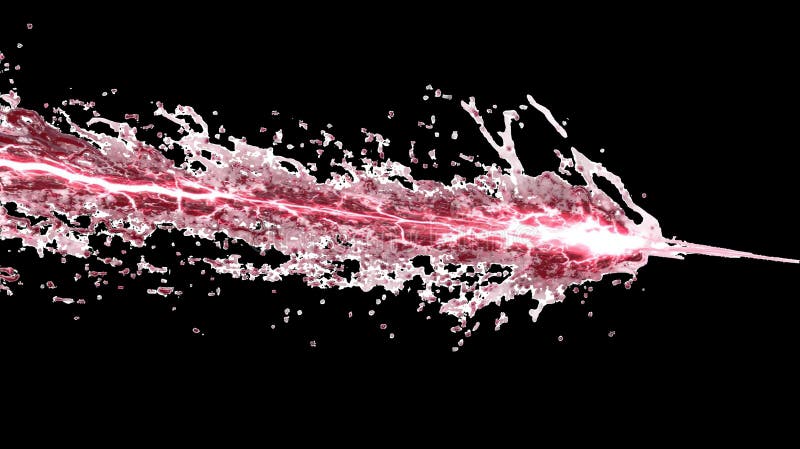 Red Energy Punch Trail Effect Isolated on Transparent Background Stock ...