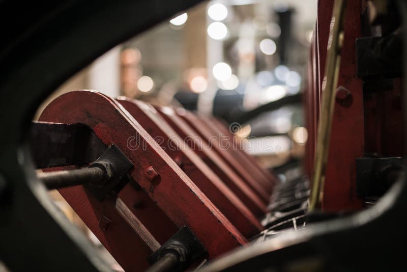 Red engine parts stock image. Image of metal, parts, detail - 62891787