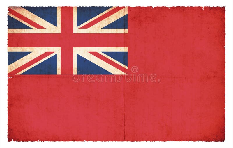 Red Ensign Flag Merchant Flag of Great Britain Stock Image - Image of ...