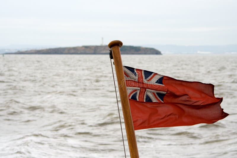 Red Ensign Flying in the Wind Stock Photo - Image of ensign, boat: 1260880