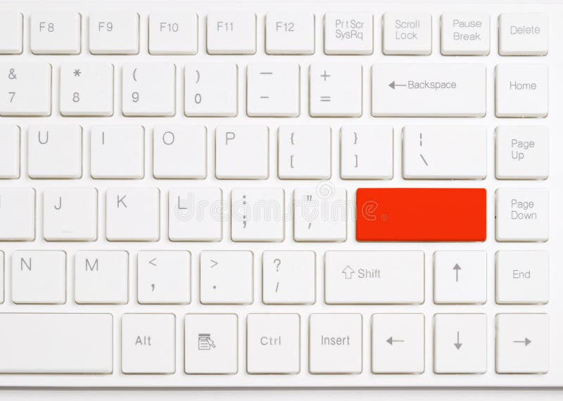 Red Enter Button on White Computer Keyboard Stock Image - Image of ... Red Enter Button on White Computer Keyboard Stock Image - Image of ...