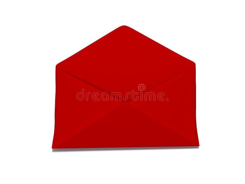 Red envelope stock illustration. Illustration of delivery - 8560346