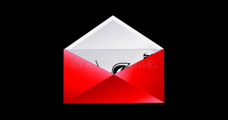 Red Envelope and Abstract Card with Mask Stock Video - Video of ...