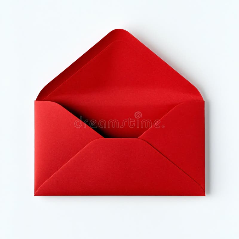 Red Envelope Mockup: Blank Invitation Card, Open, High Quality Image ...